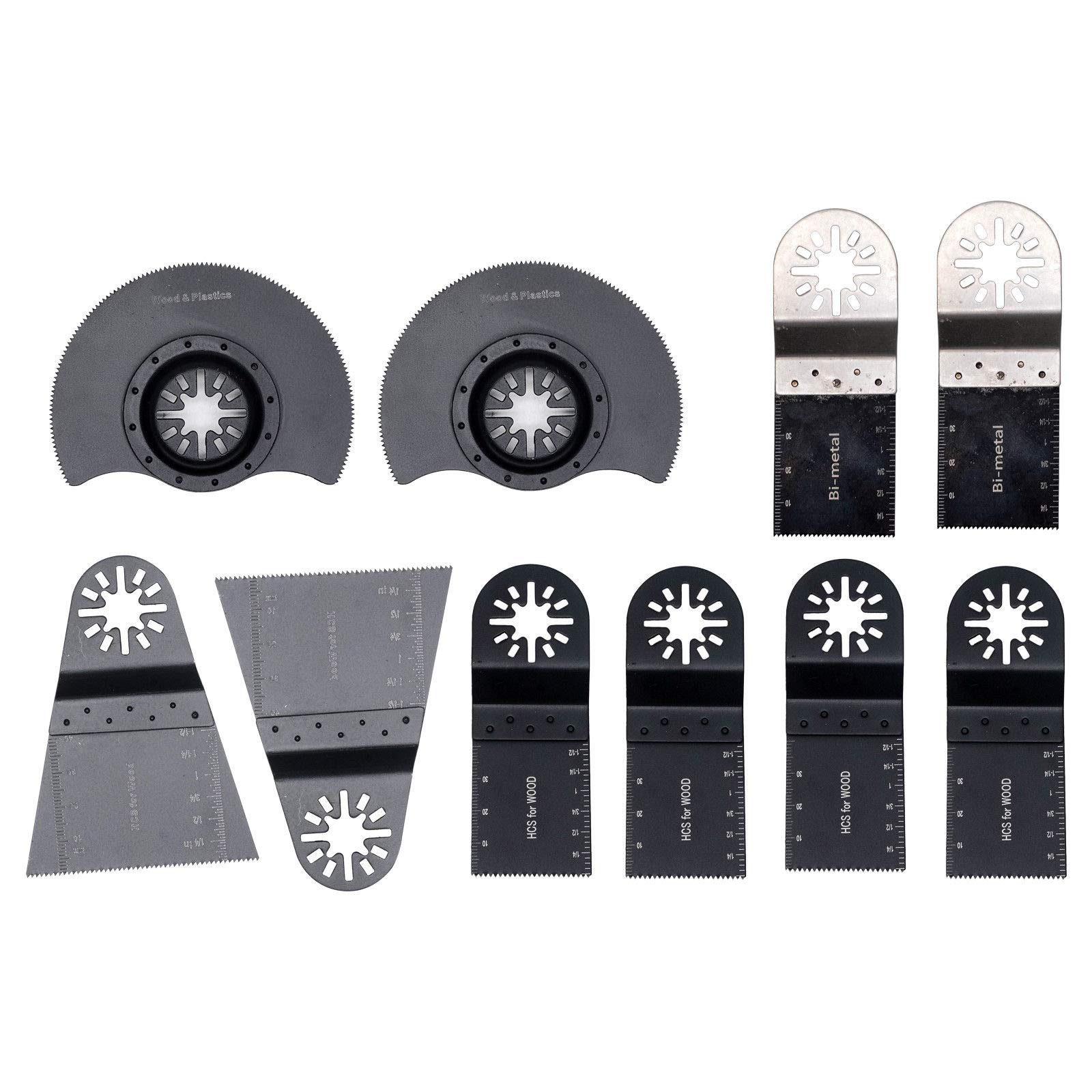 Maso 10 Piece Oscillating Multi Tool Accessory Kit with Oscillating Saw ...