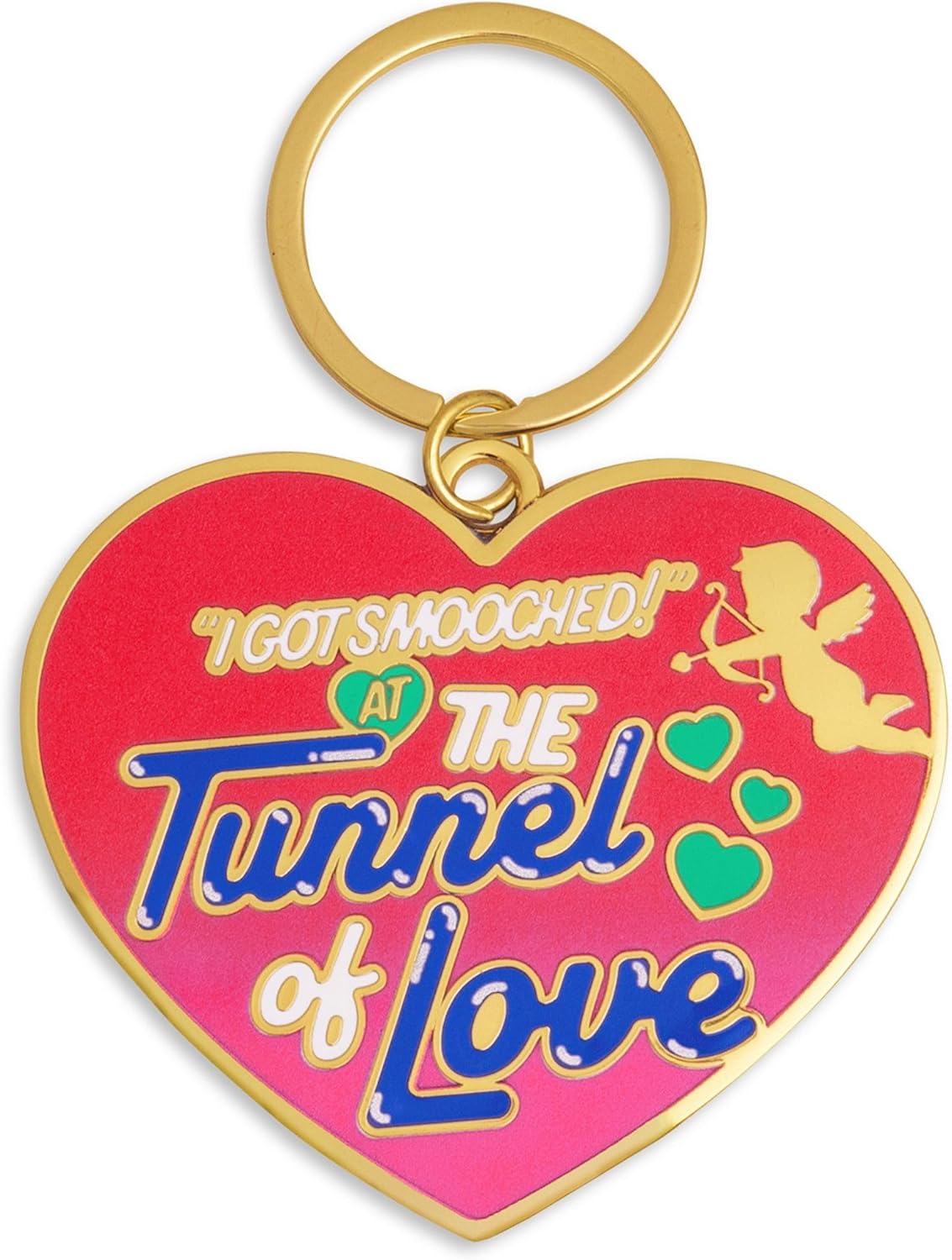 ban.do Cool Round Metal Keychain, Cute Encouraging Key Ring Accessory ...