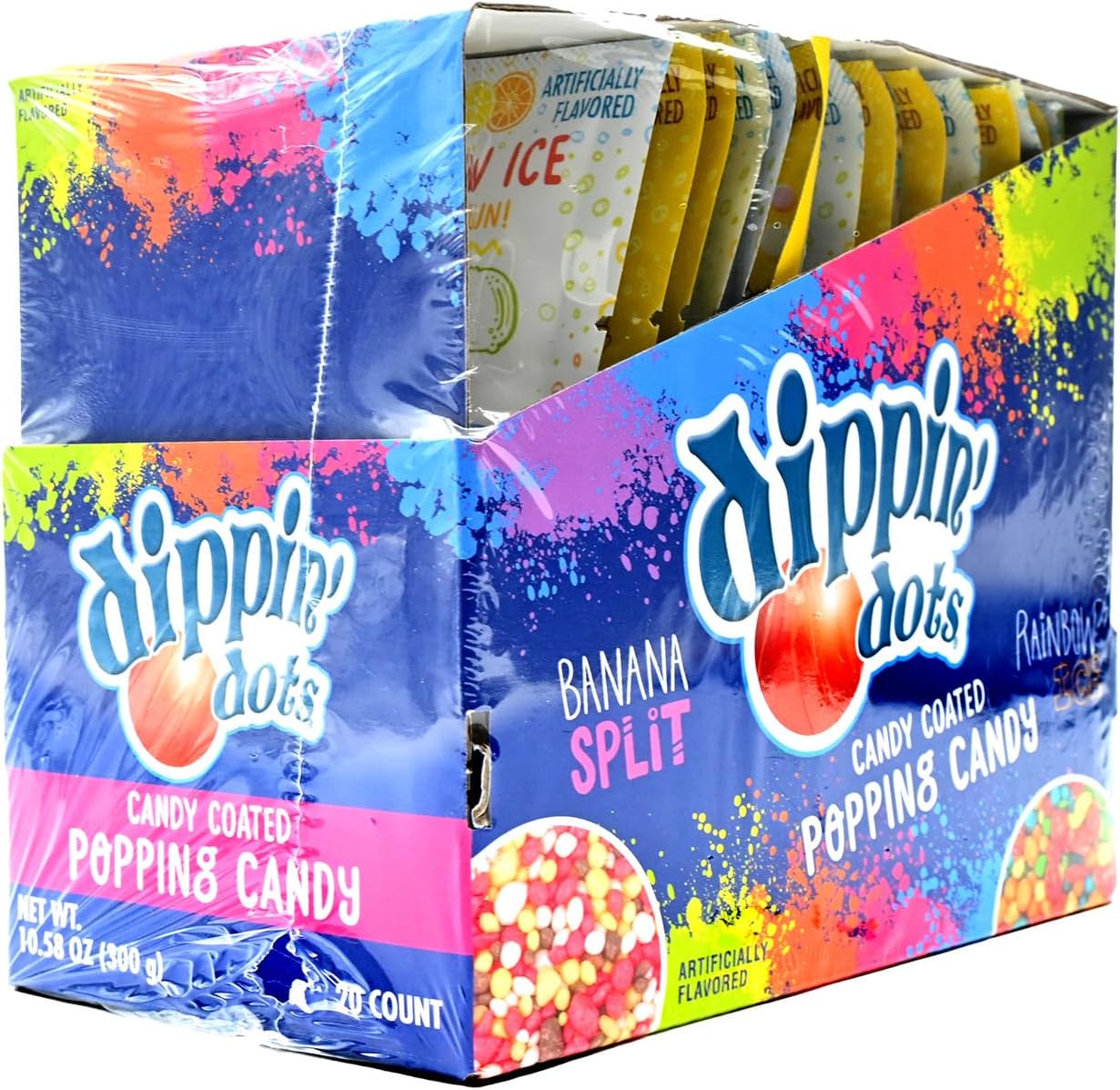Amazon.com : Dippin Dots Coated Popping Candy .53oz 20ct Box : Grocery ...
