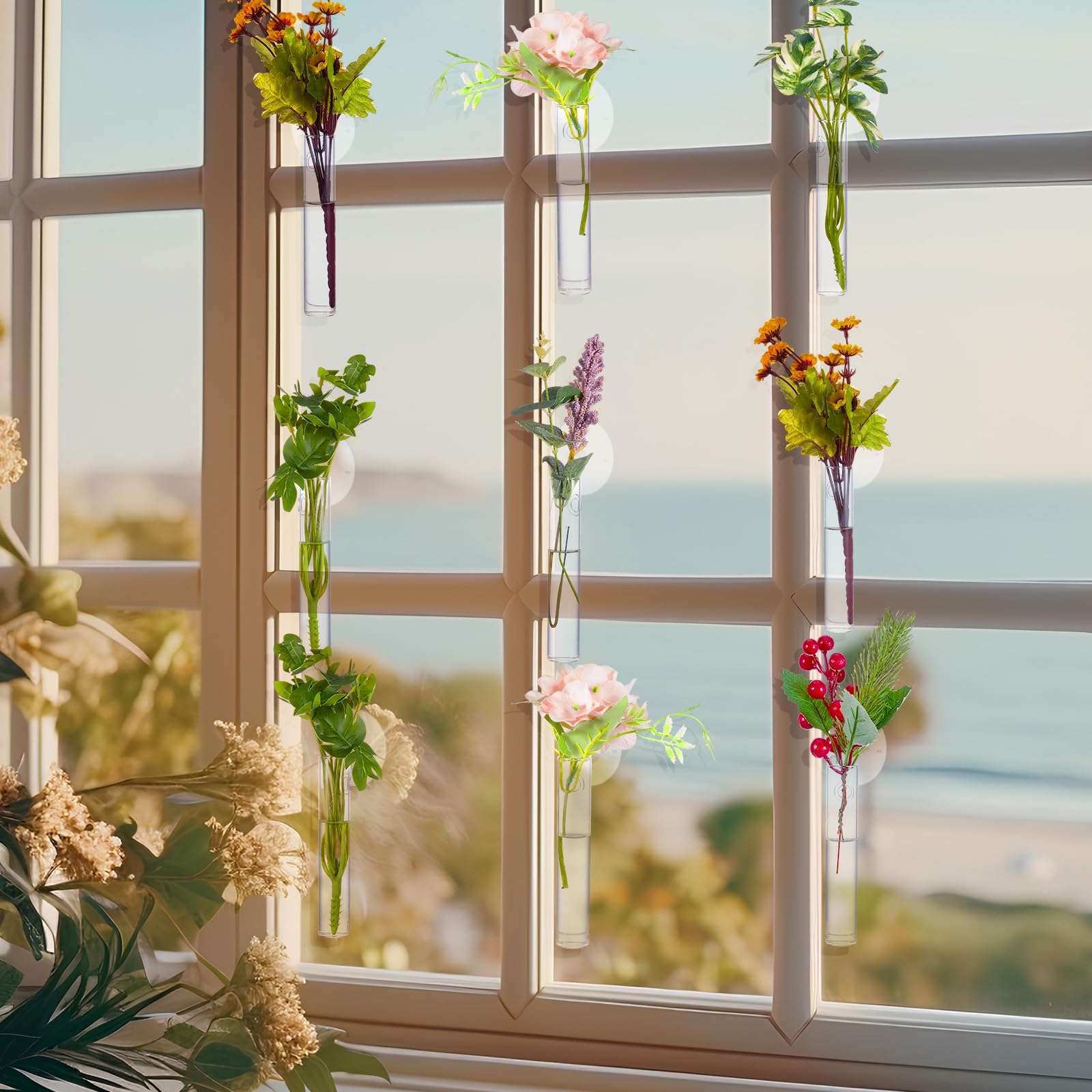 Amazon.com: Saysurey 6 Pcs Window Plant Shelves 2 in 1 Propagation ...