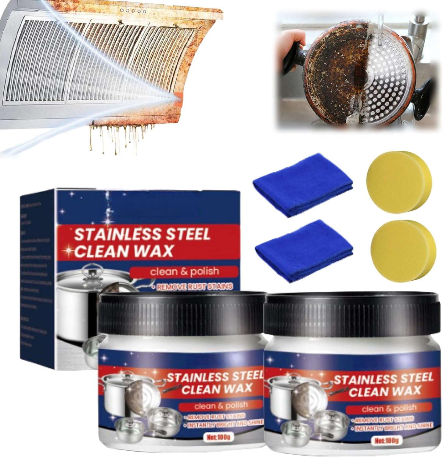 Amazon.com: Magical Nano-Technology Stainless Steel Cleaning Paste ...