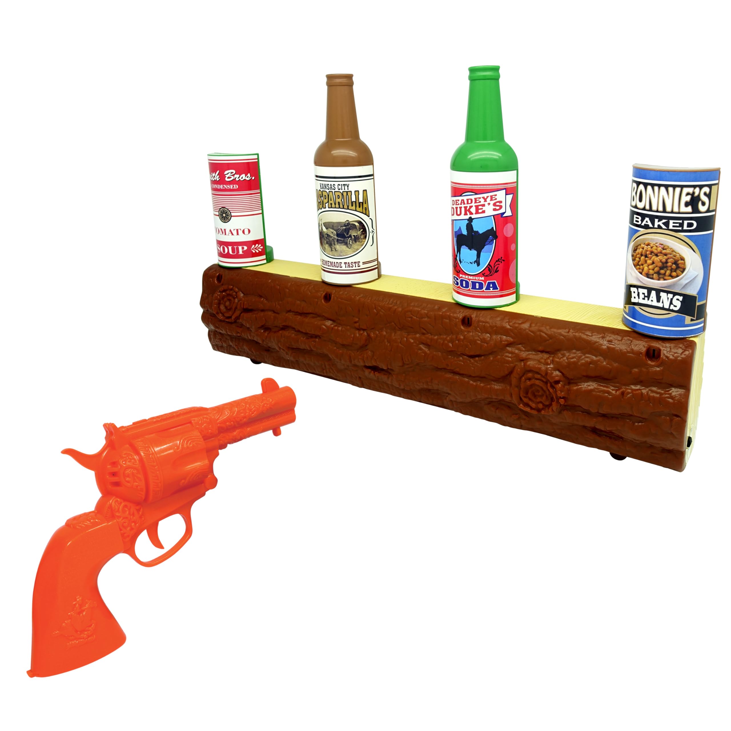 Laser Target Game Wild West Shooting Set - Electronic With Gun, Log ...