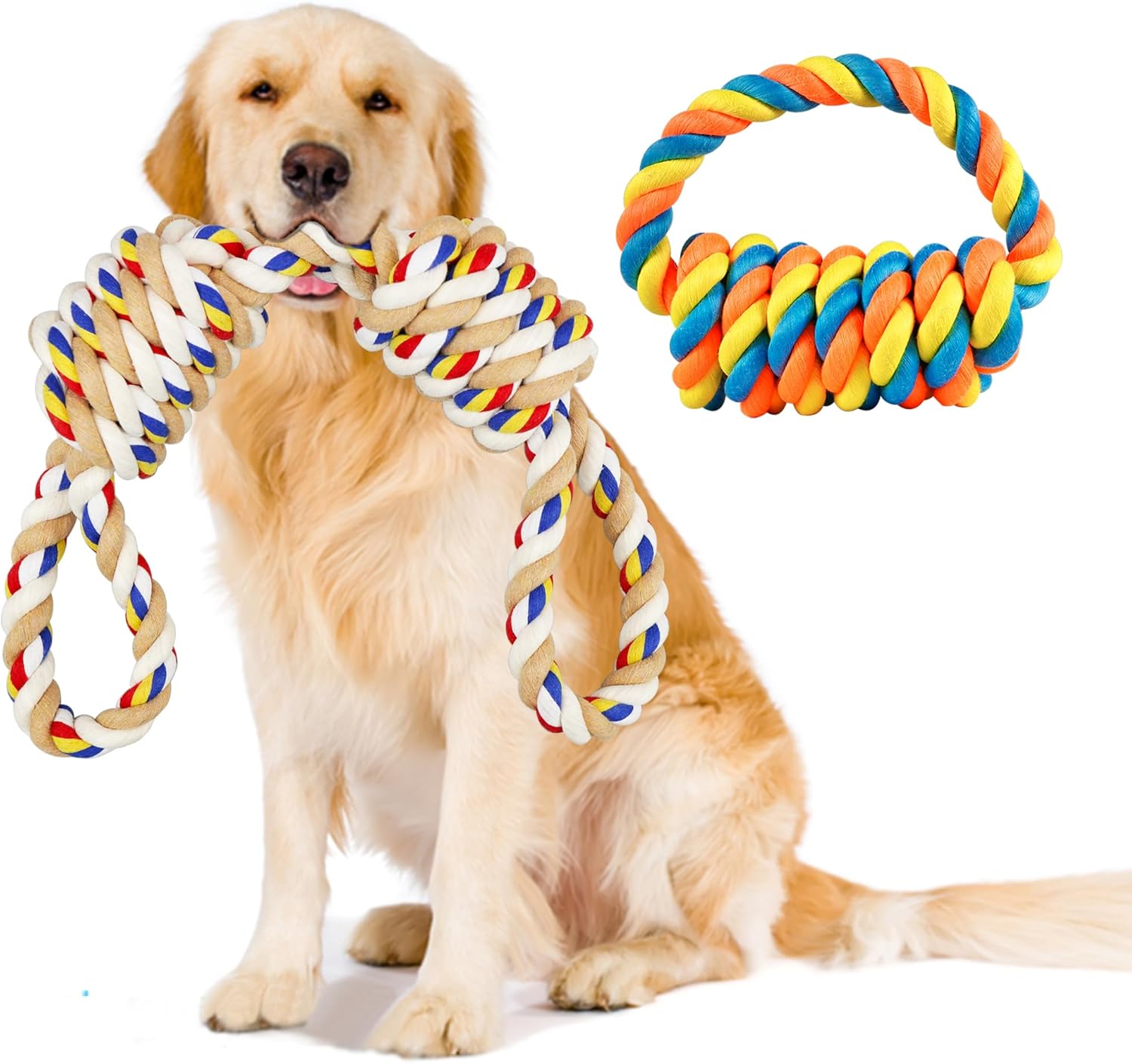 Pet Supplies : GHOBROFY Dog Rope Toys for Aggressive Chewers, Tough Dog ...