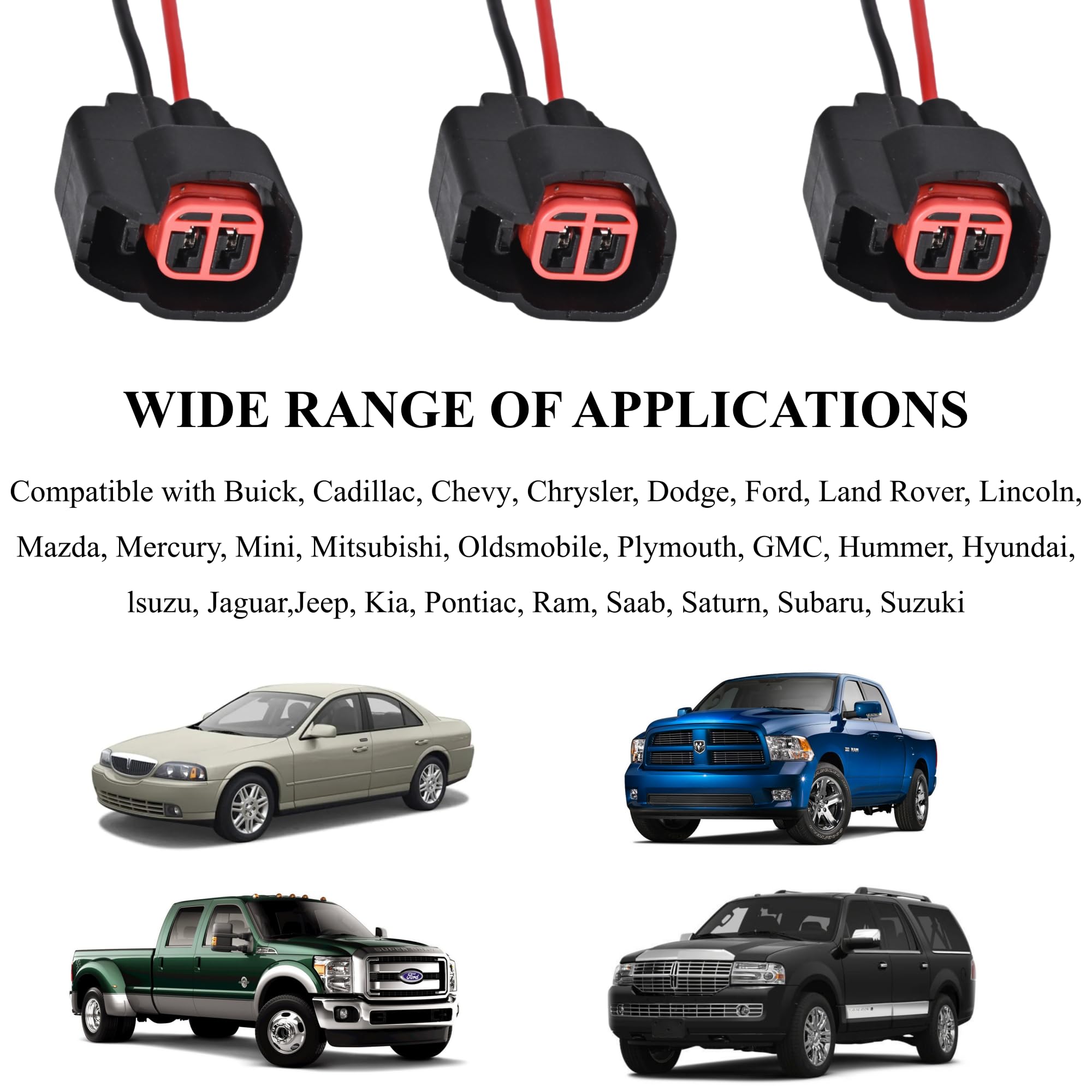 Snapklik.com : 8 PCS Fuel Injector Connector Pigtail,Fuel Injectors ...