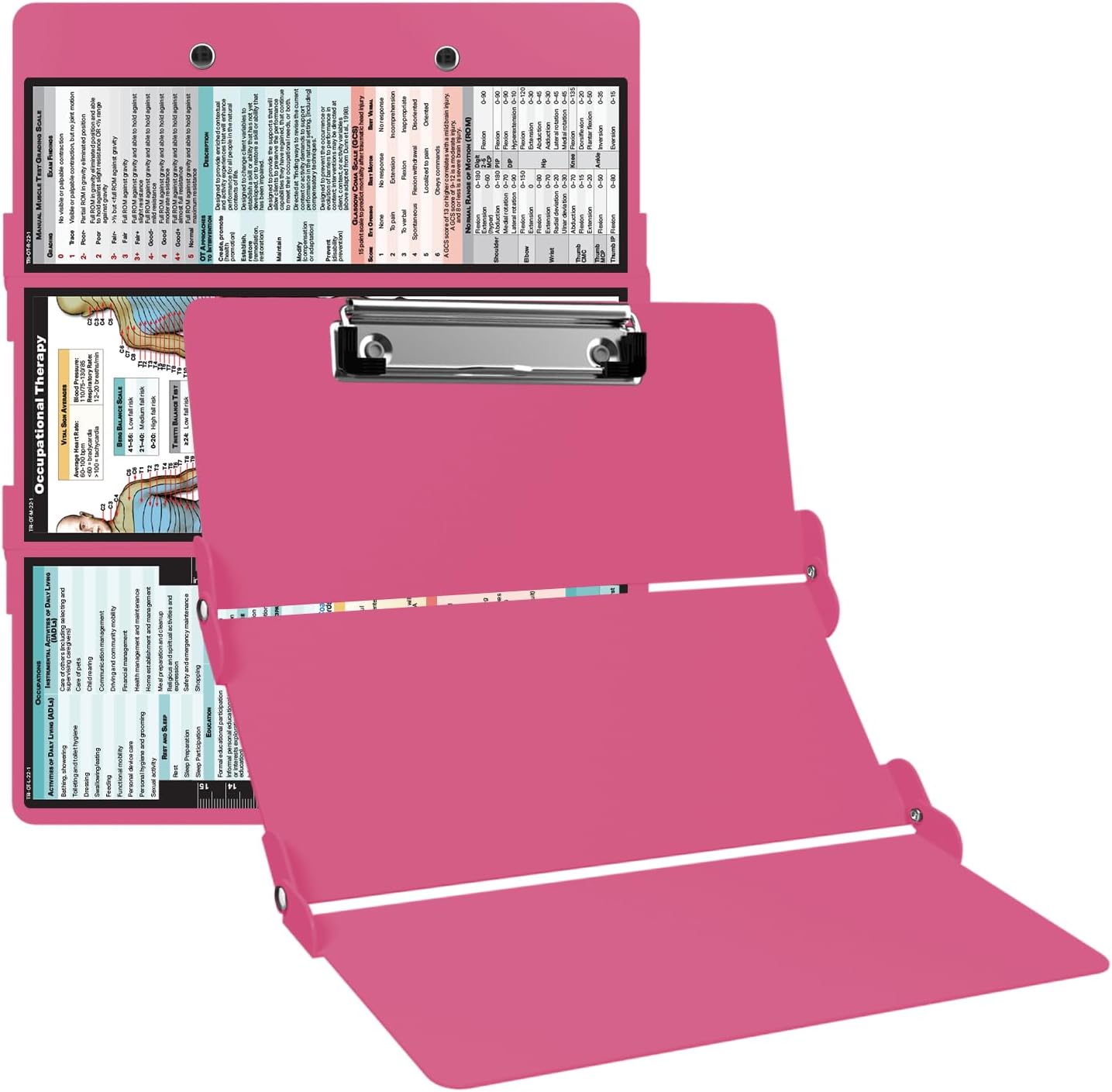 Amazon.com: Whitecoat Clipboard® Trifold - Pink Occupational Therapy ...