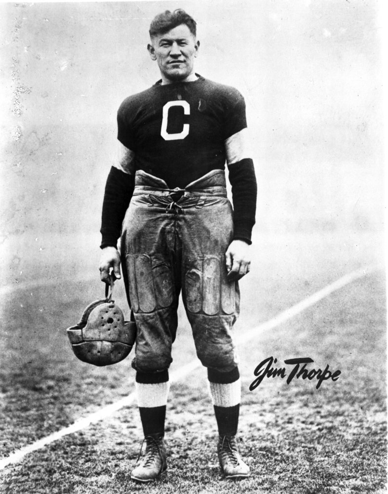 Amazon.com: A Portrait Of Jim thorpe on the Sports Field Photo Print ...