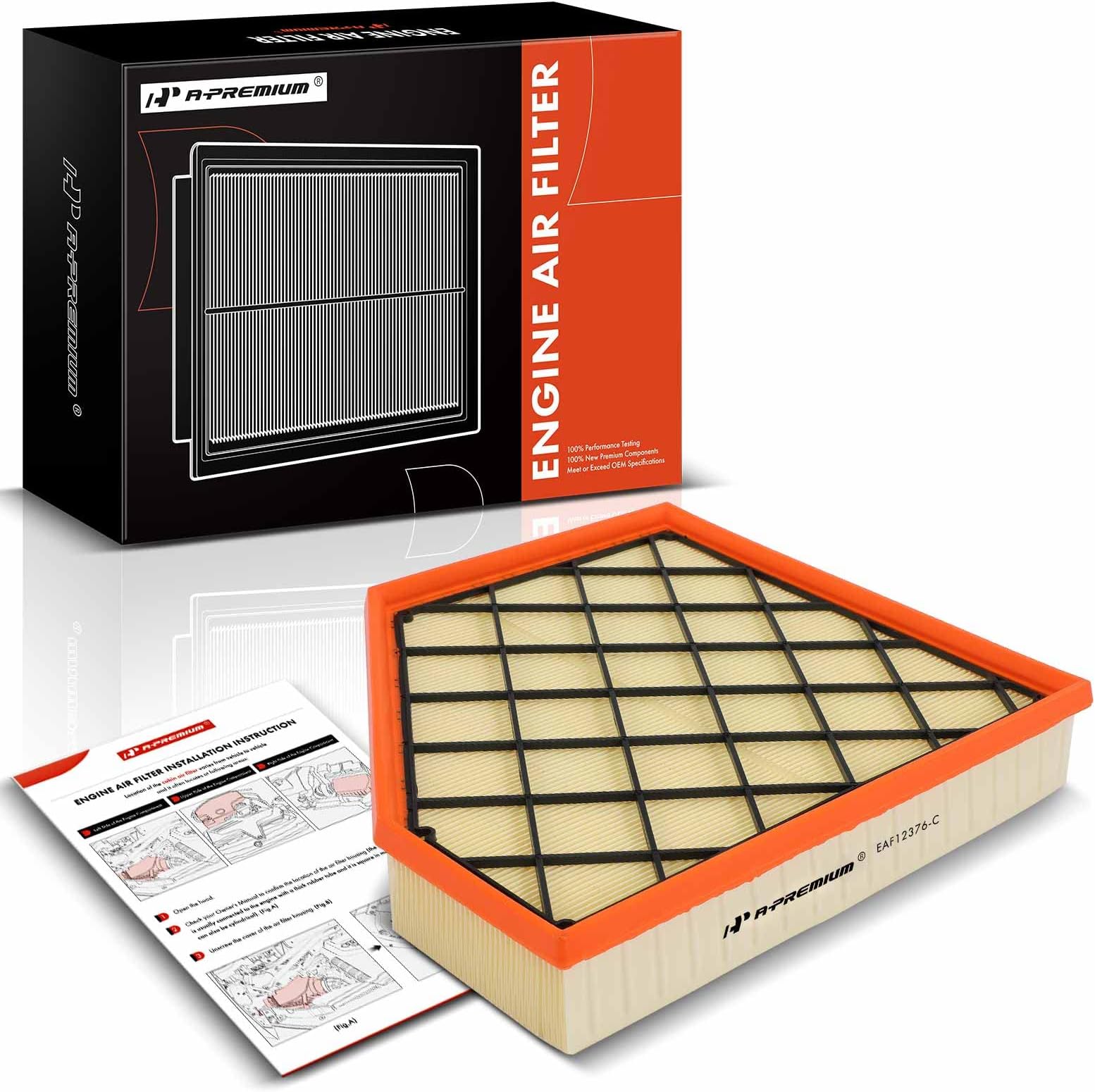 Amazon.com: A-Premium Front Engine Air Filter Compatible with Chevrolet ...