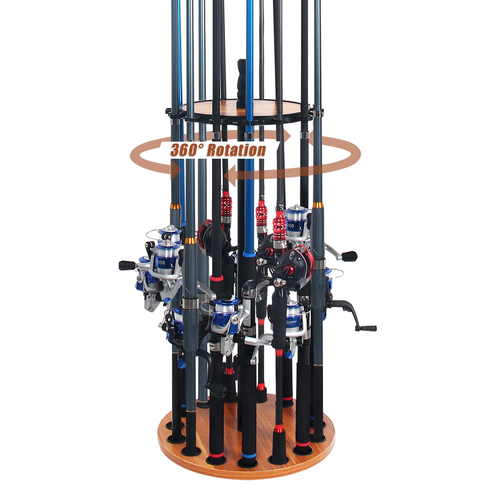 Amazon.com: Belicheto Vertical Fishing Rod Holder, 360 Degree Rotating ...