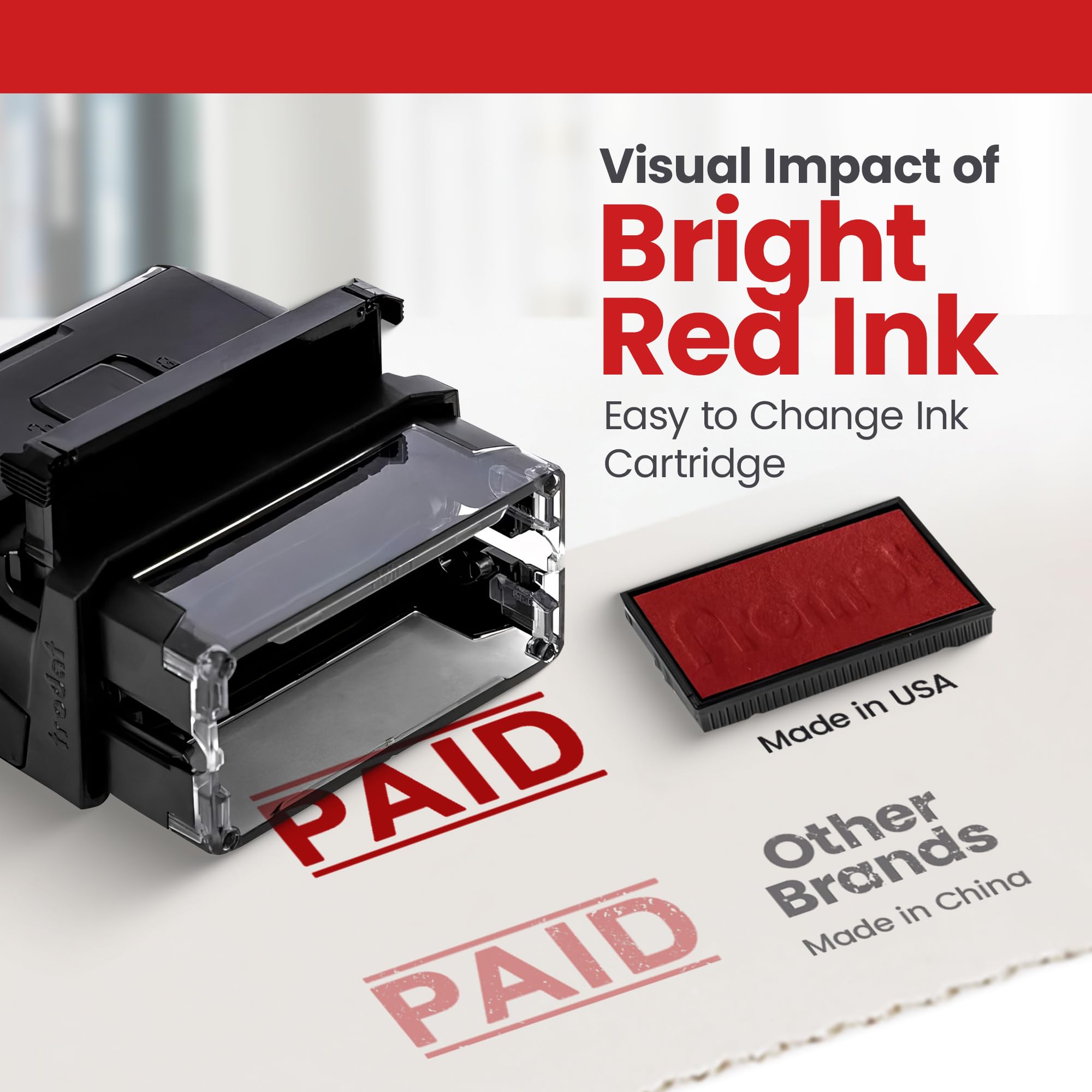 Snapklik.com : Paid Stamp Self Inking Stamp - Paid Stamp For Office ...