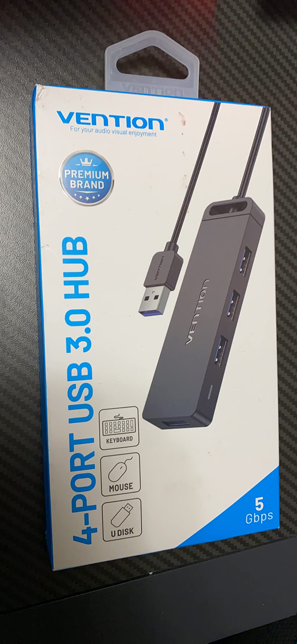$4/mo - Finance USB Hub, VENTION 4-Port USB 3.0 Hub 3FT Ultra-Slim Data ...