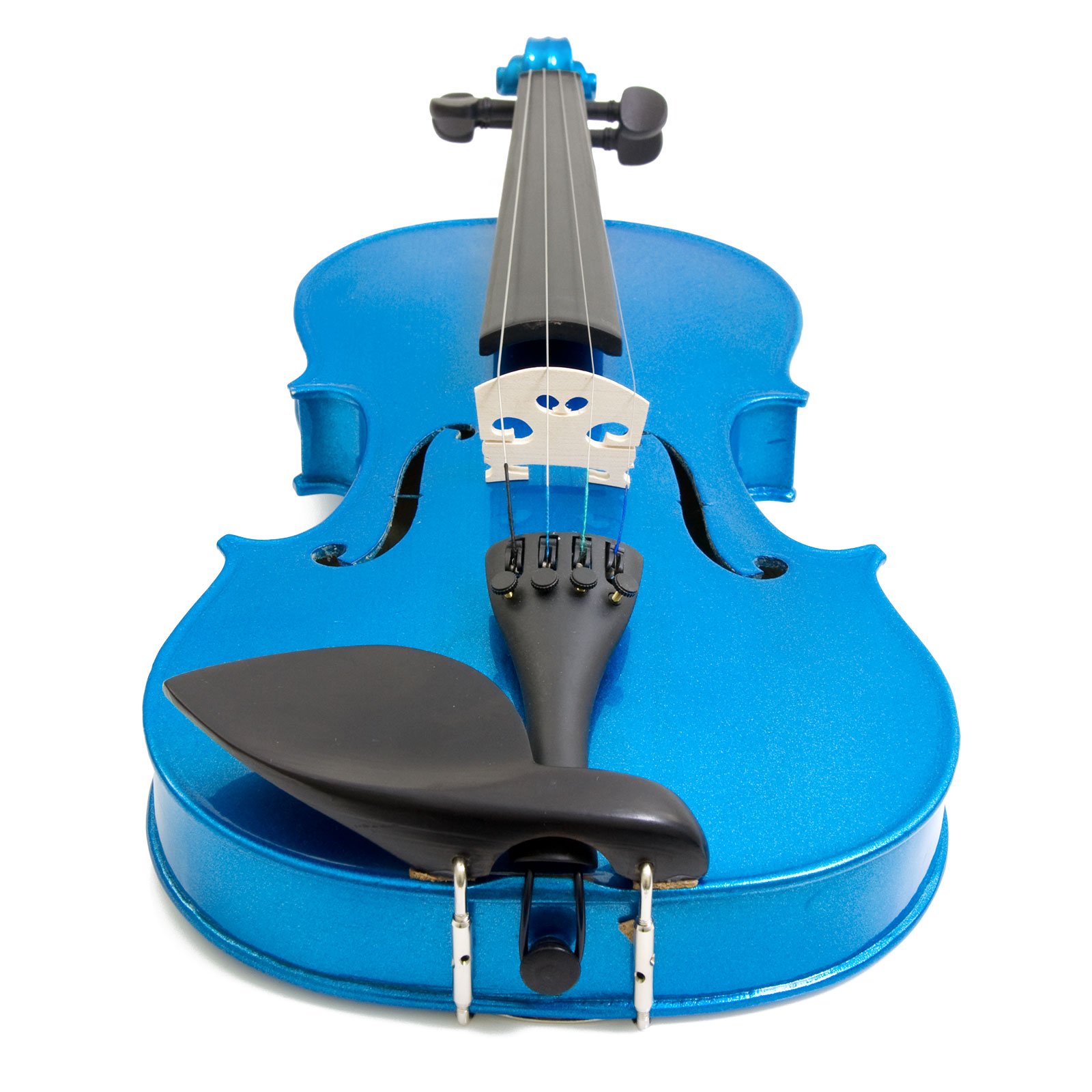Mendini By Cecilio Violin For Kids & Adults - 4/4 MV Metallic Blue ...