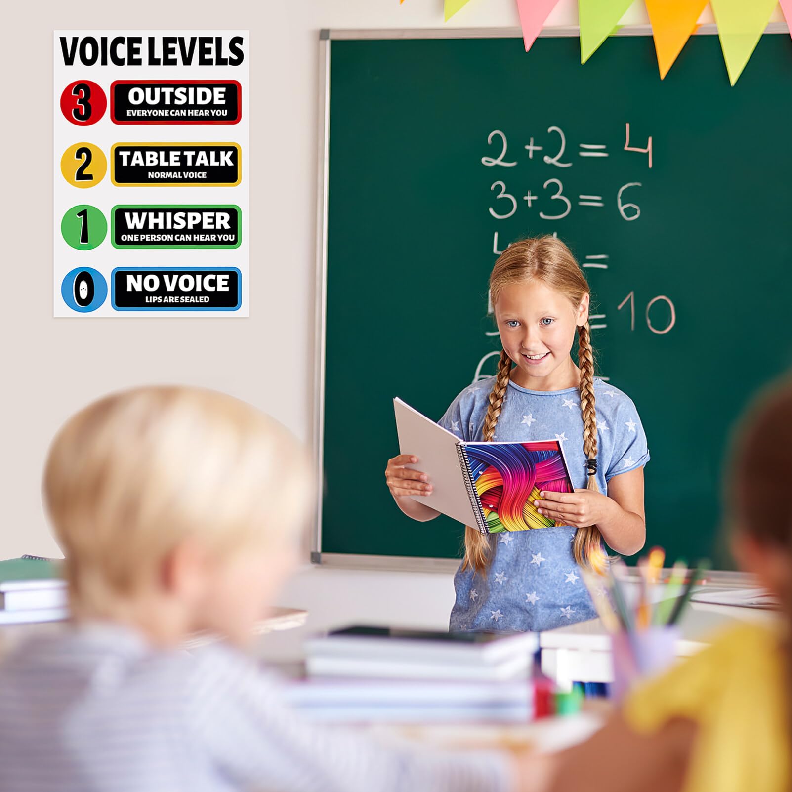 Elementary School Decor Classroom Voice Level Chart - Noise Management ...