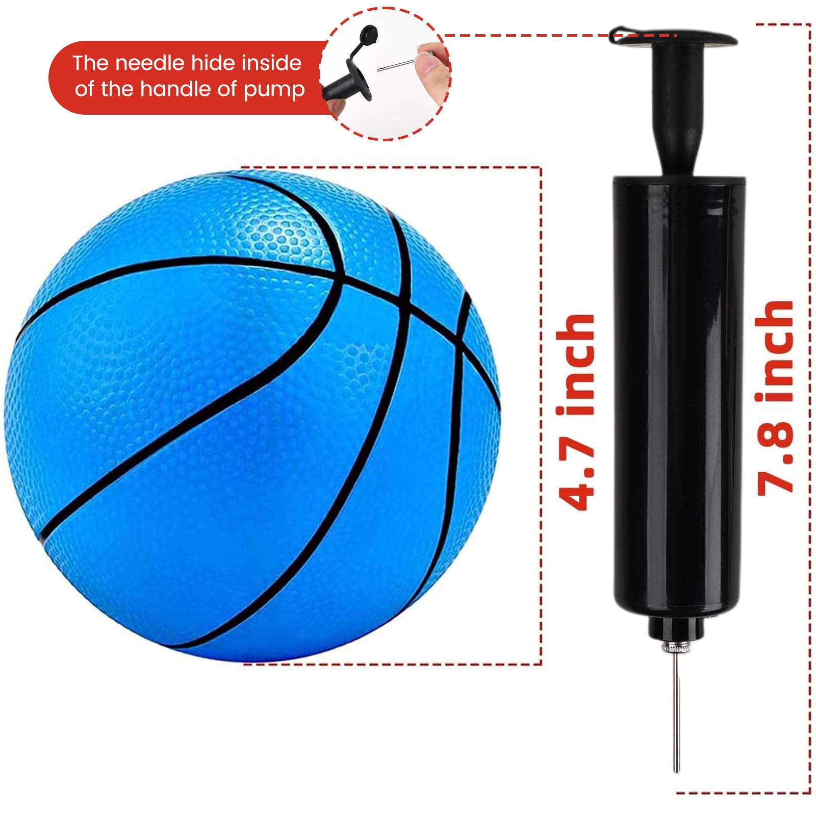 Snapklik.com : Shindel 6Pcs Mini Basketball, 4.7 Inches Small Basketball