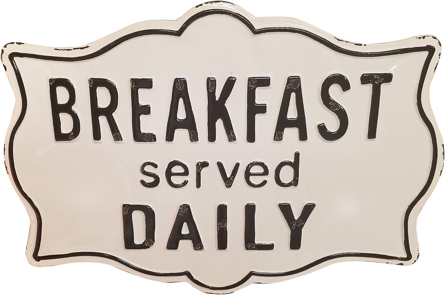 Amazon.com: Vintage Breakfast Served Daily Painted Metal Sign Kitchen Decor
