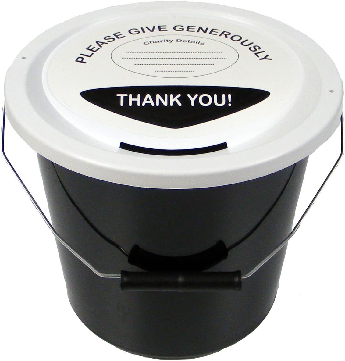 PDK Charnwood Charity Money Collection Bucket with Lid (5.7 litres ...