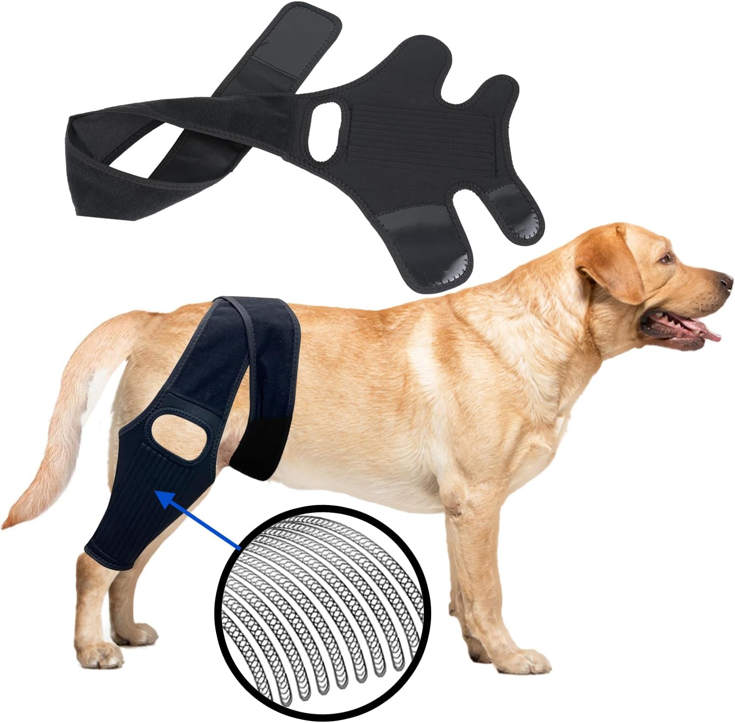 Amazon.com : SACERKU Dog Knee Brace with Side Stabilizers for Dog ACL ...