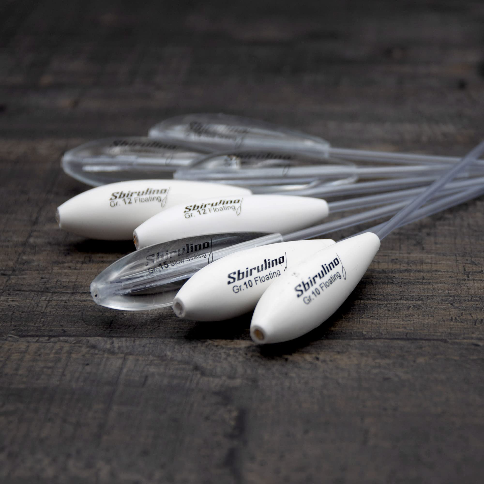 Sbirulino Kit MIX 8 pcs Floating and Half-sinking fishing bobbers (Set ...