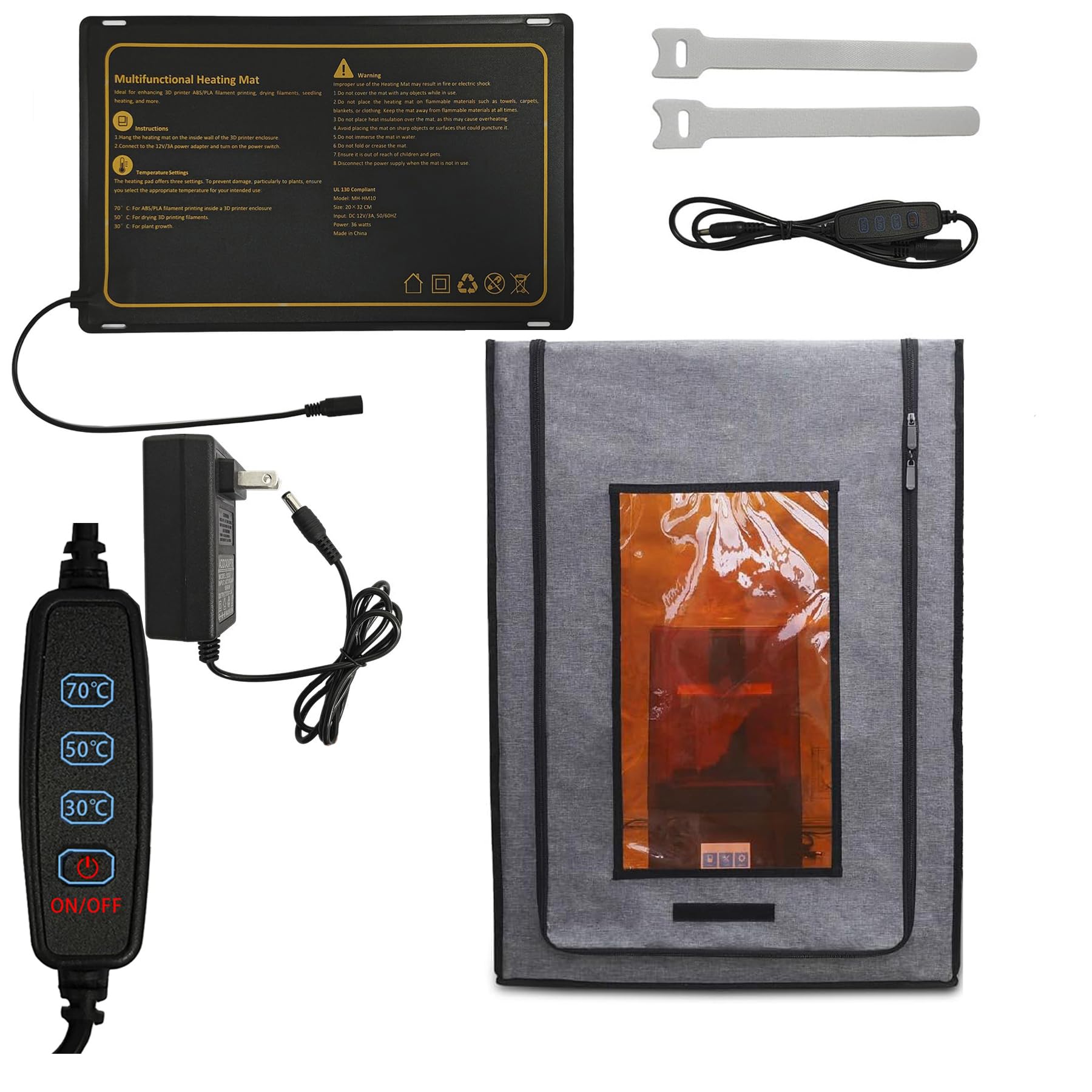 Amazon.com: Upgrade Multifunctional Heating Mat Heater 3D Printer ...