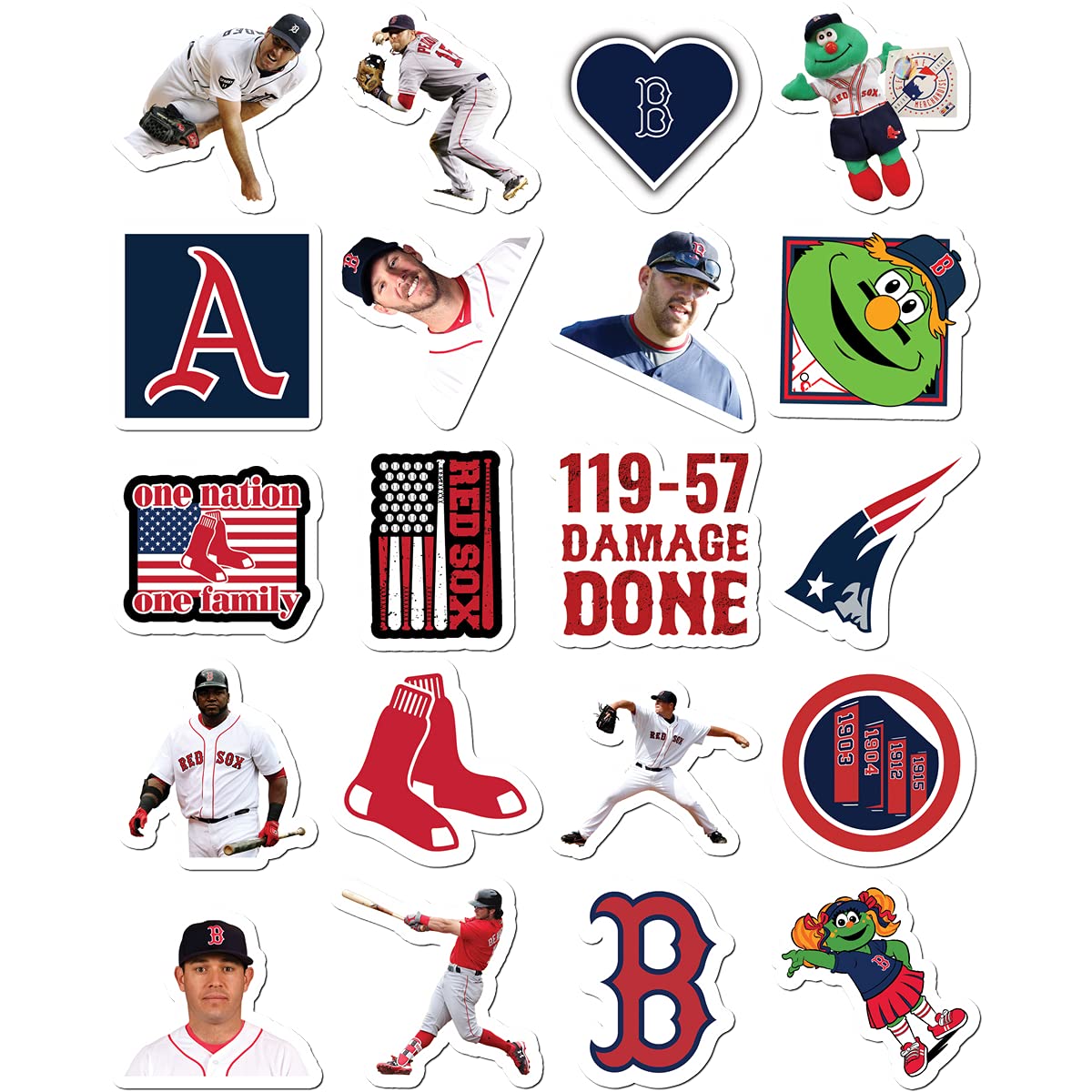 Red Sox Scrapbook Stickers