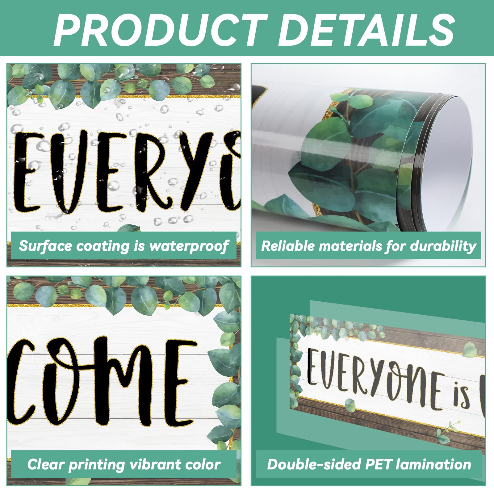 Snapklik.com : 2 Pack Classroom Decorations Welcome Banner Bulletin ...