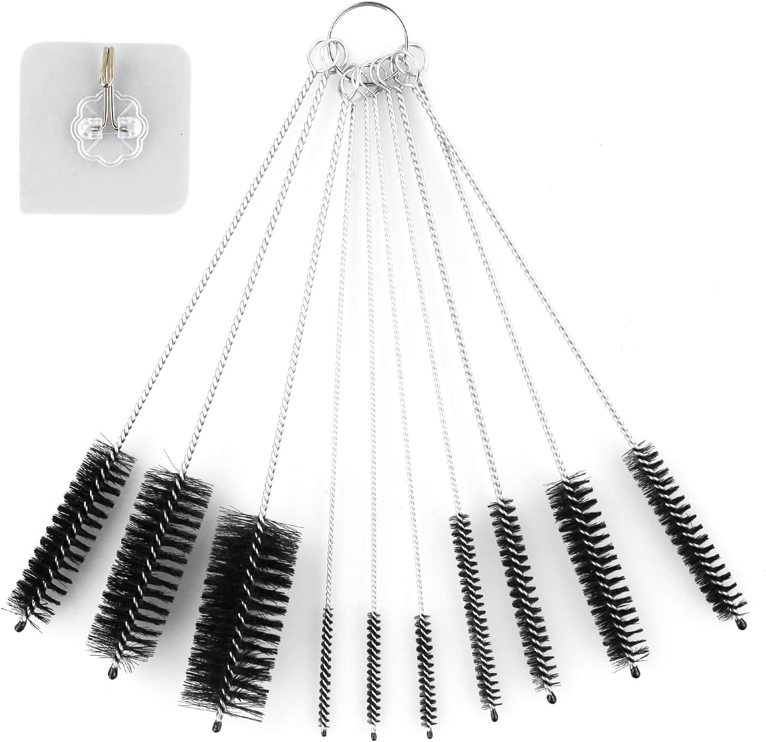 Zhiye Pipe Tube Brush Pipe Cleaning Brushes, Nylon Drinking Straws ...