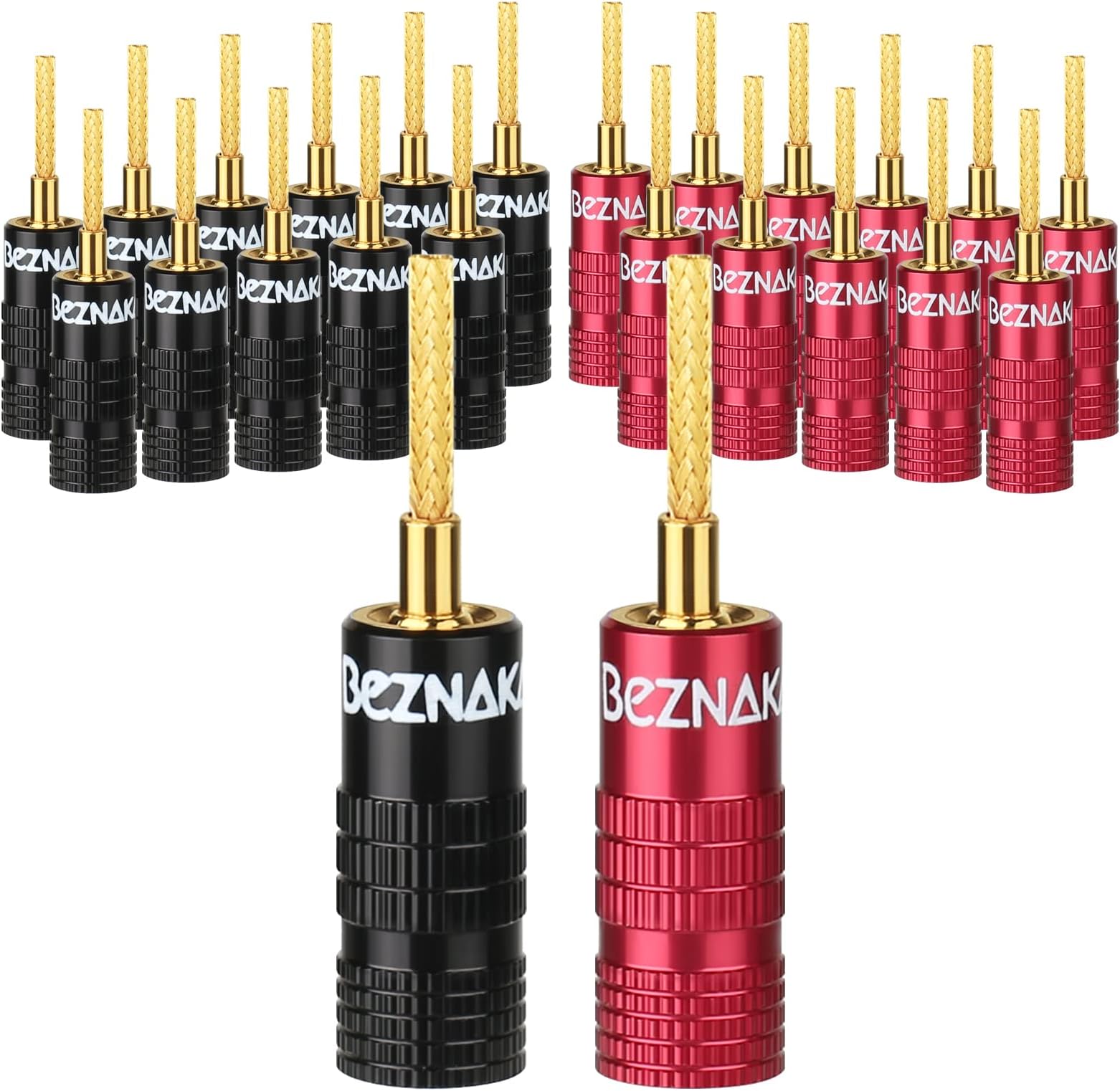 Amazon.com: Flex Pin Colorback Banana Plugs for Spring Loaded Speaker ...