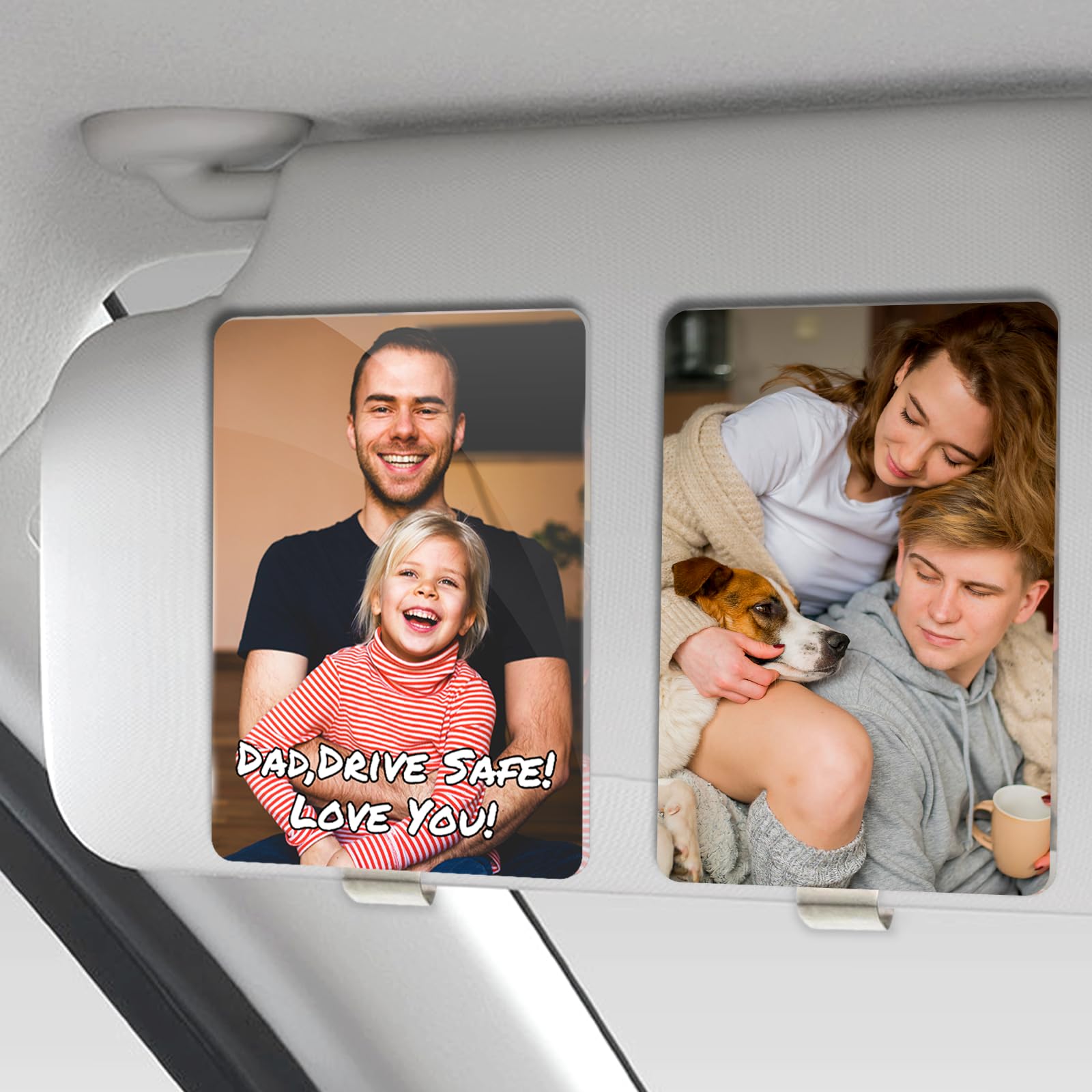 Amazon.com: ubjva Custom Photo Visor Clips for Cars Personalized Car ...