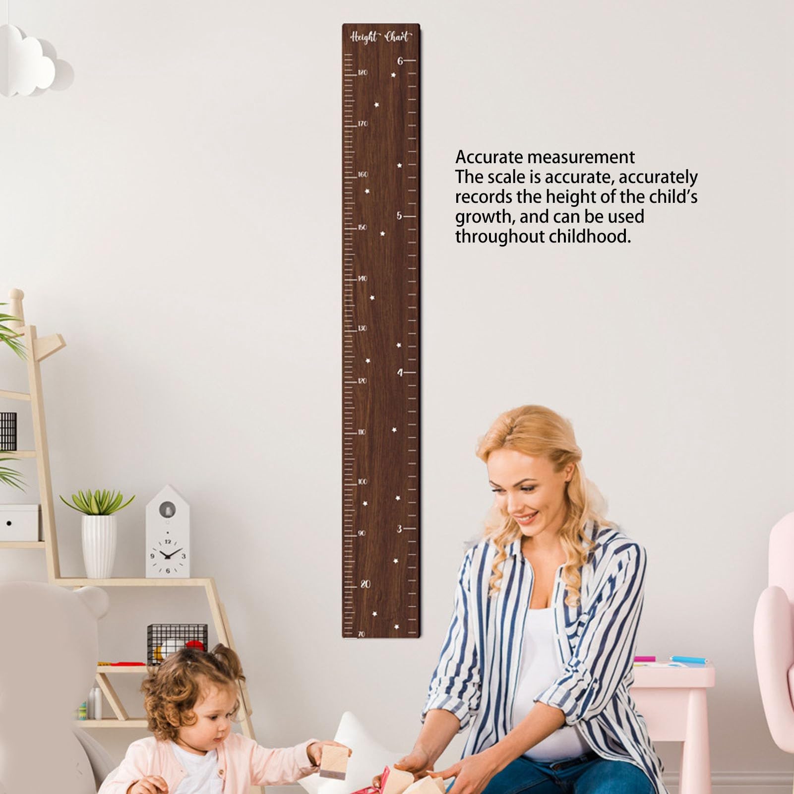 Snapklik.com : Growth Chart For Kids, Wood Height Chart Kids Toddlers ...