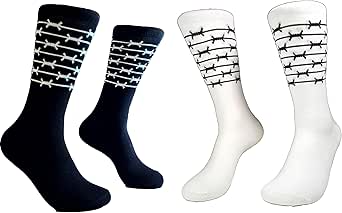 Amazon.com: Barbed Wire Socks 2 Pack : Clothing, Shoes & Jewelry
