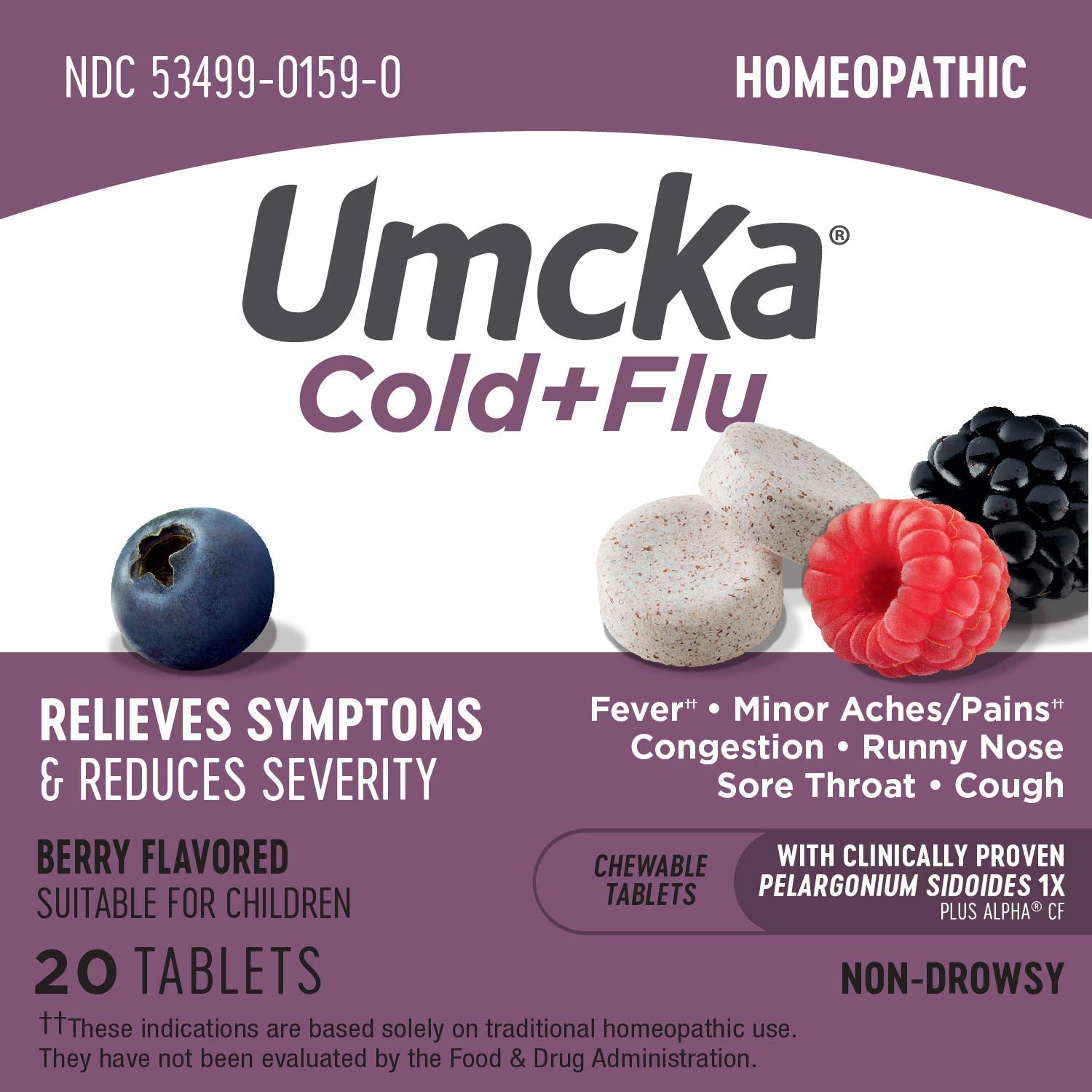 Buy Nature's Way Umcka Cold+Flu, Fever, Sore Throat, Cough, and ...