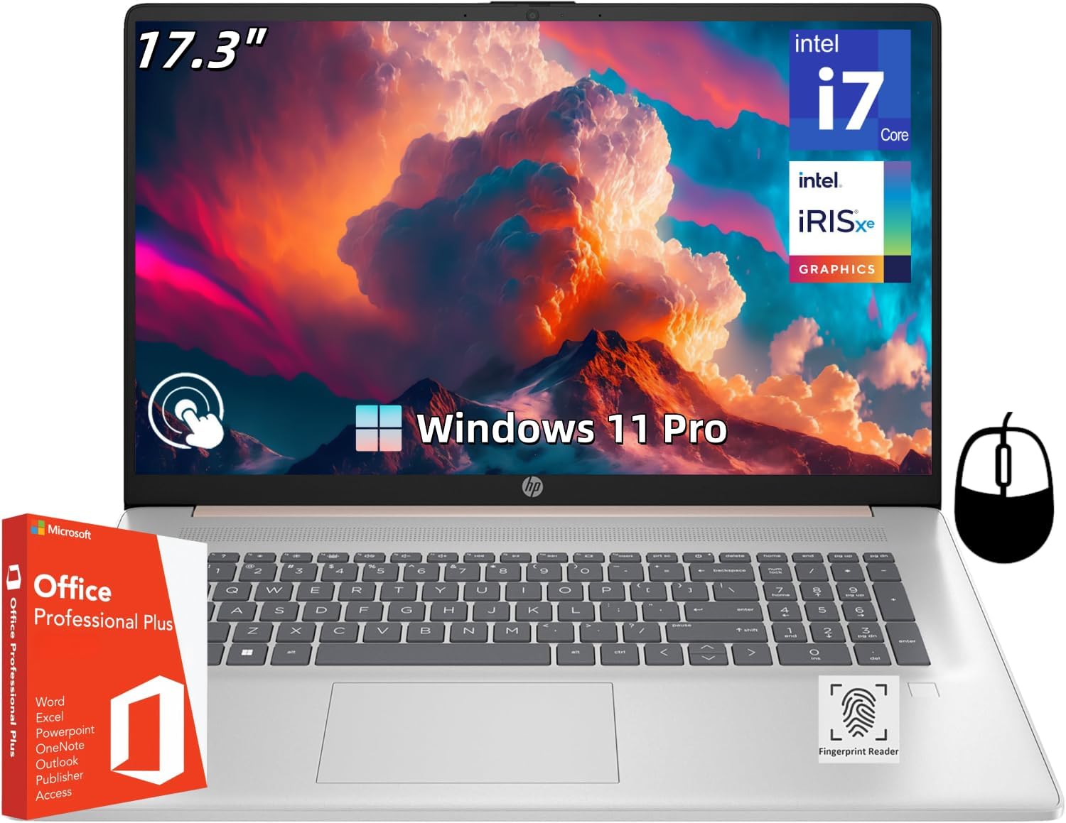Amazon.com: HP 17 inch Laptop, 17.3" HD+ Touchscreen, Intel 10-core i7 ...