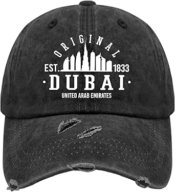 Dubai Cap Dubai, United Arab Emirates Baseball Caps for Women Graphic ...