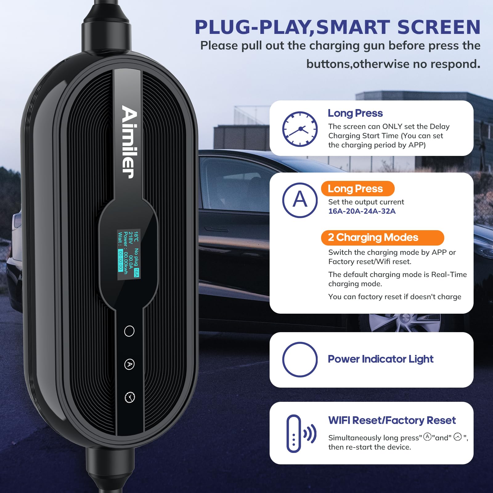 Snapklik.com : AIMILER Level 2 Tesla Charger