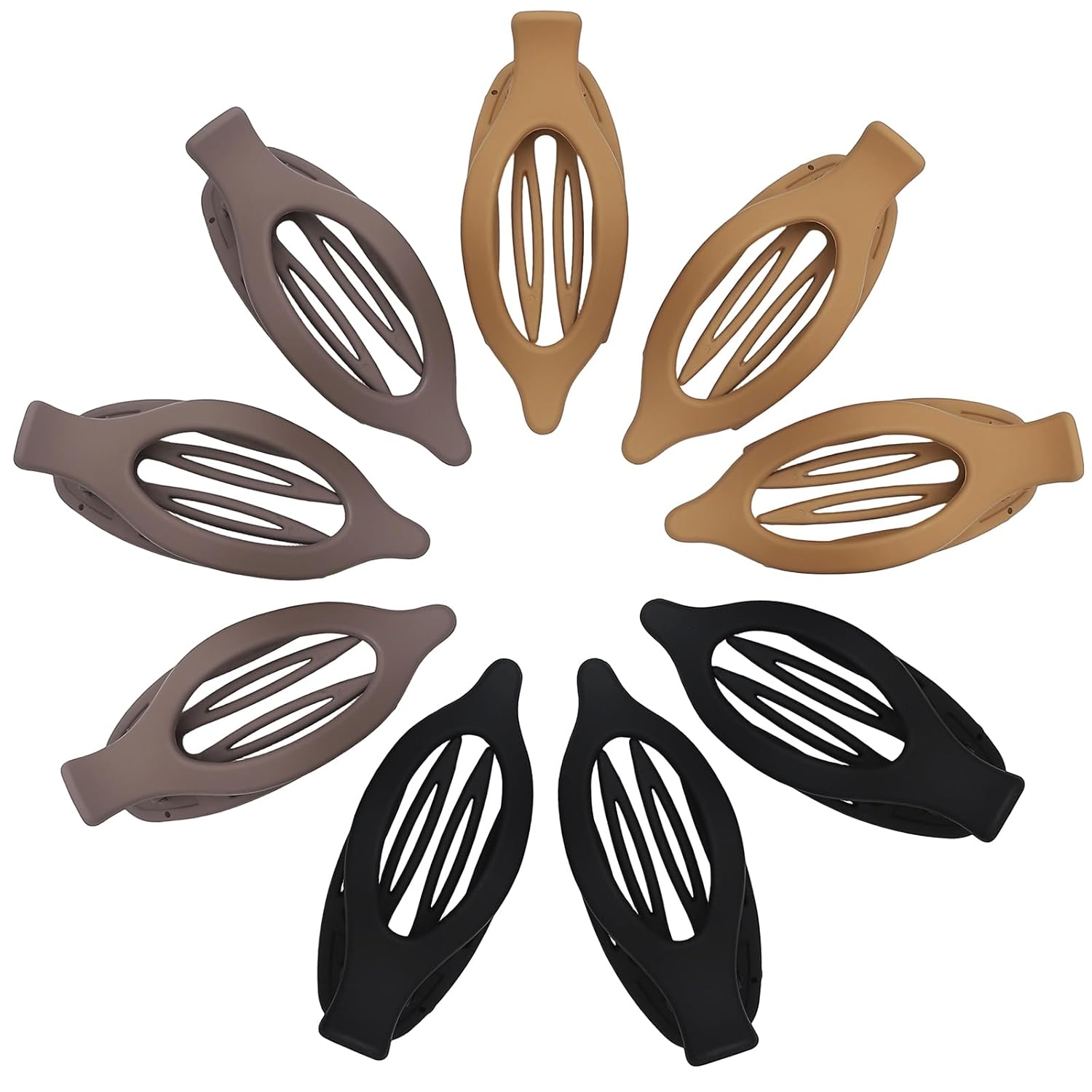 Amazon.com: 9 Pack Flat Hair Clips for Women, Matte Claw Clips for ...