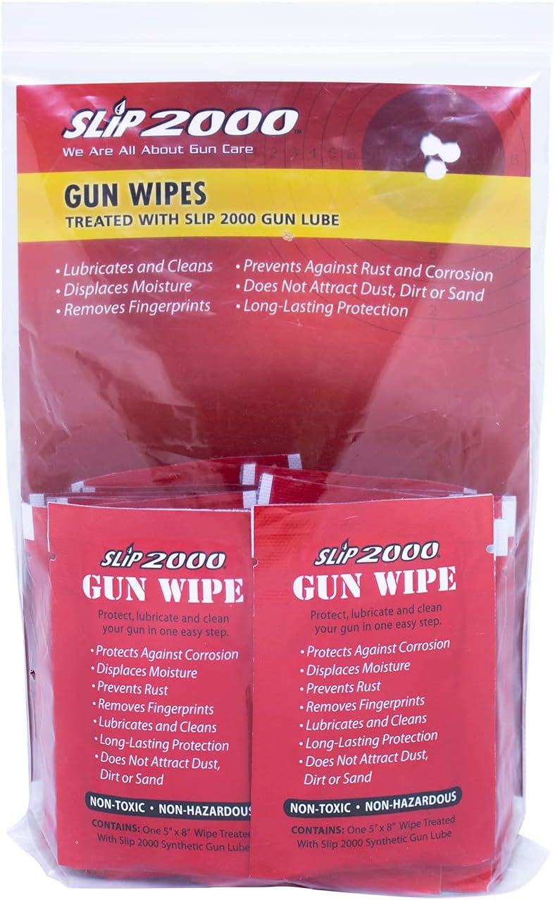 Amazon.com: Slip2000 Gun Wipes (20 Wipes - 5"x8"), (60601) : Sports ...