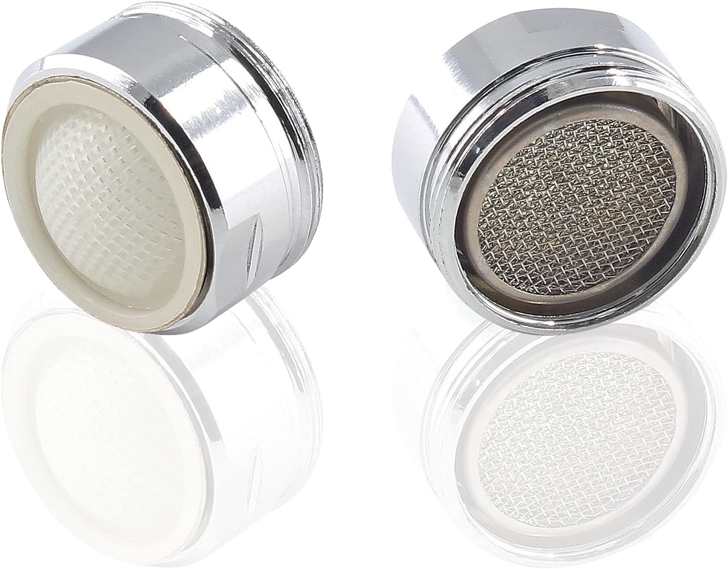 4 Pack Faucet Aerator Replacement Parts with Filter - Brass Shell Male ...