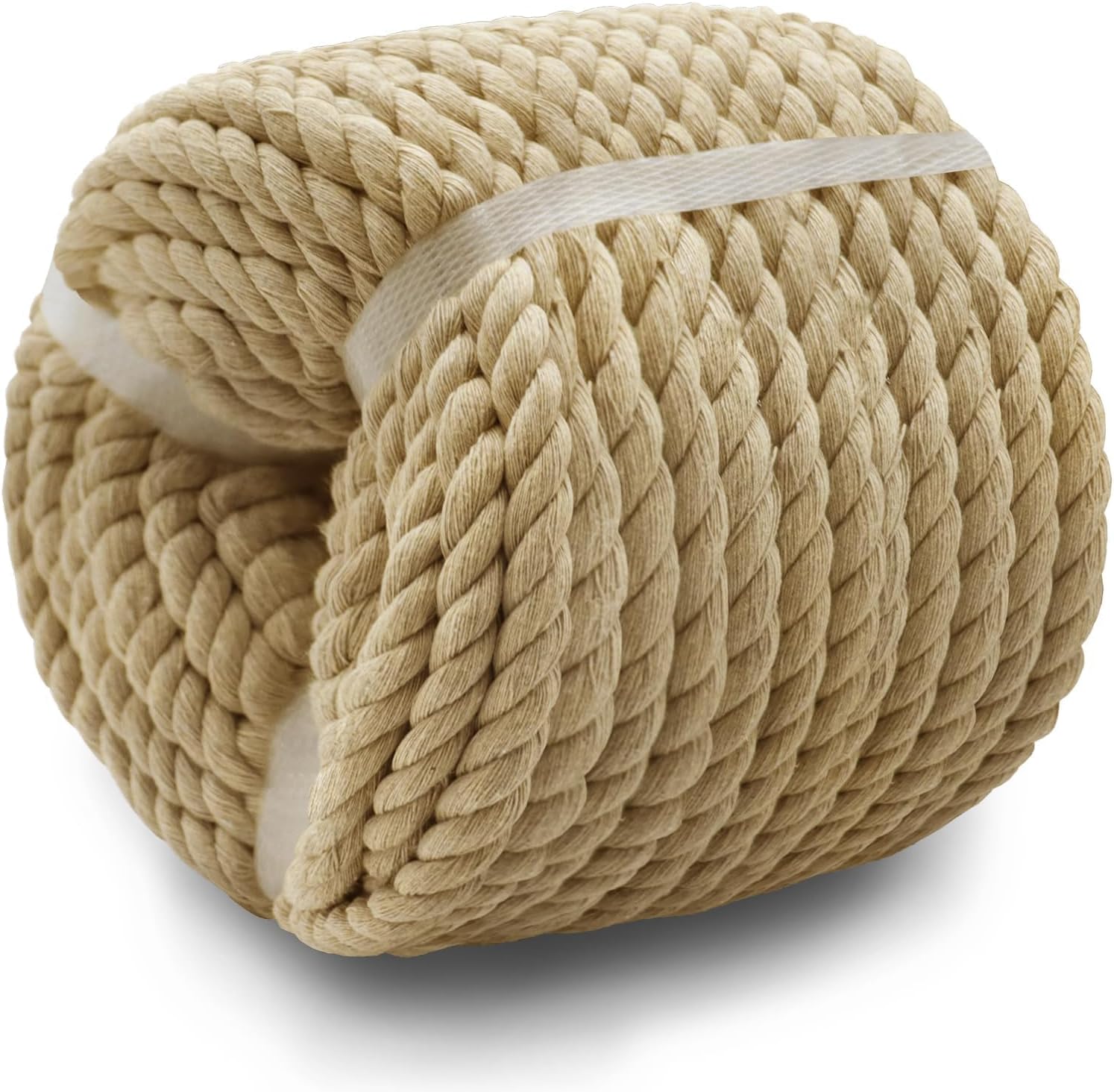 Amazon.com: VEIZEDD Cotton Rope 3/8 Inch x 100 Feet,3 Stand Brown ...