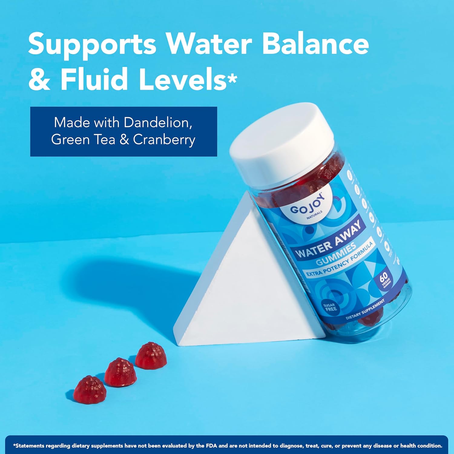 Gummies GOJOY Water Away – Suporte Natural Diurético para Retenção de ...