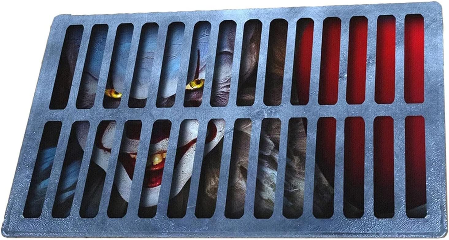 Amazon.com: LL LLSW SHOP 3D Illusion Clown Door Mat, Horror Movie Clown ...