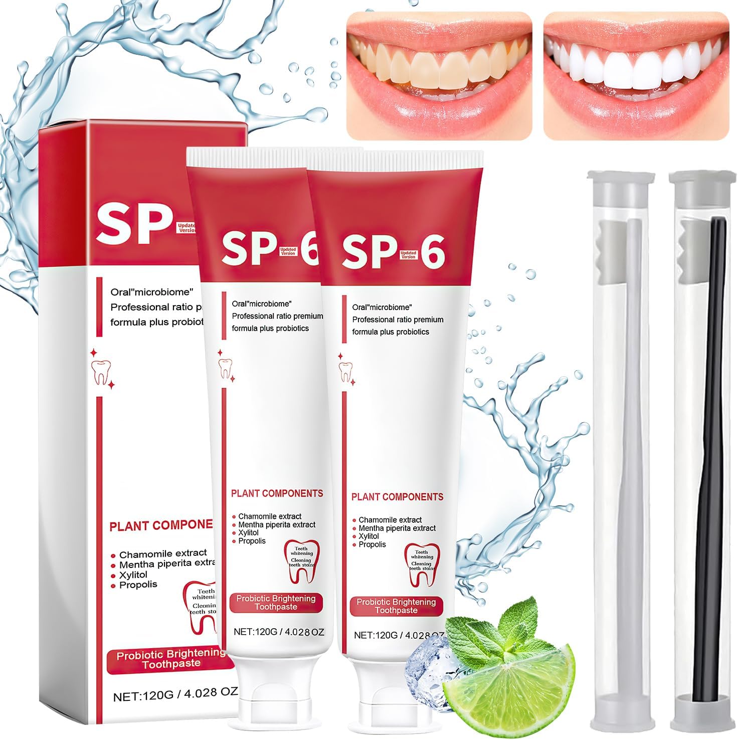 Amazon.com: Sp-6 Ultra Whitening, Sp 6 Toothpaste, Ultra Whitening ...