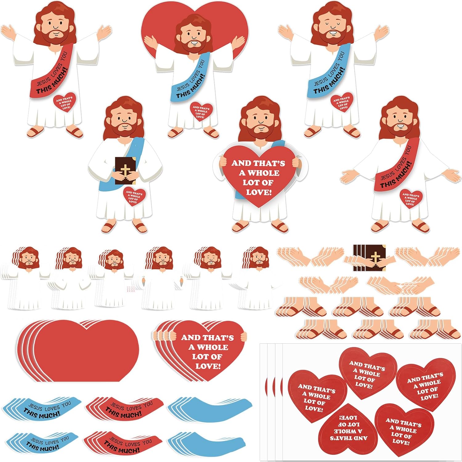 Amazon.com: Engrowtic 24 Sets Sunday School Crafts for Kids Religious ...