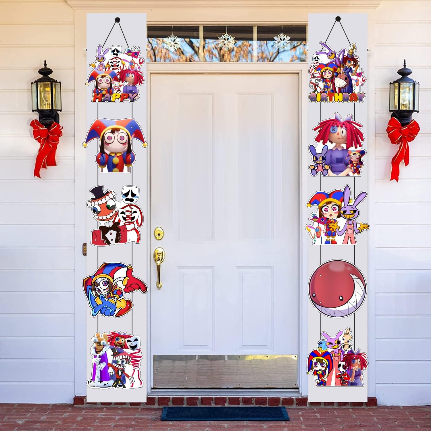 Amazon.com: 2pcs The Amazing Digital Circus Porch Sign Door Hanging ...