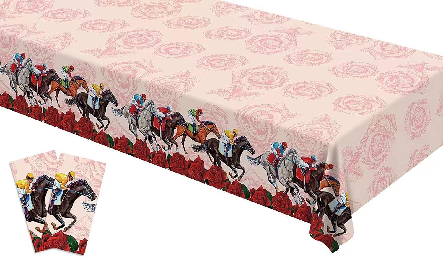 Amazon.com: Buxiuer Kentucky Derby Tablecloth Churchill Downs Horse ...