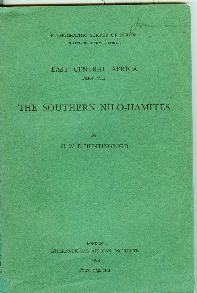The Southern Nilo-Hamites: Huntingford, G.W.B: Amazon.com: Books