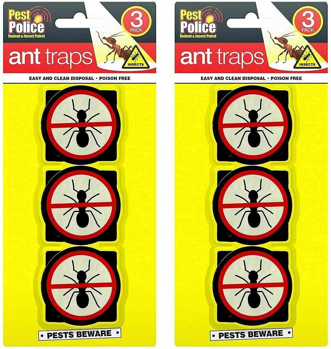 6 x PEST POLICE Ant Traps | Home Bait Station | Stops and Glues Ants as ...