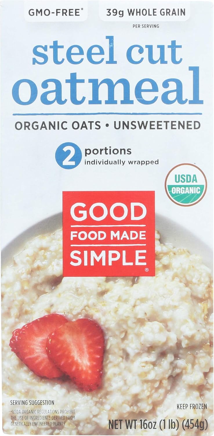 Amazon.com: Good Food Made Simple, Organic Unsweetened Oatmeal, 16 ...