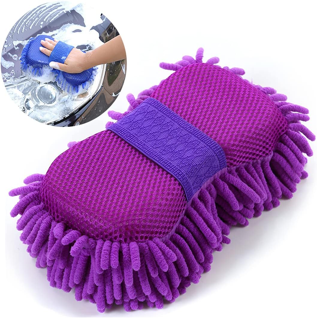 Amazon.com: Konpard Ultimate Car Wash Mitt - 2 Pack - Premium Chenille ...