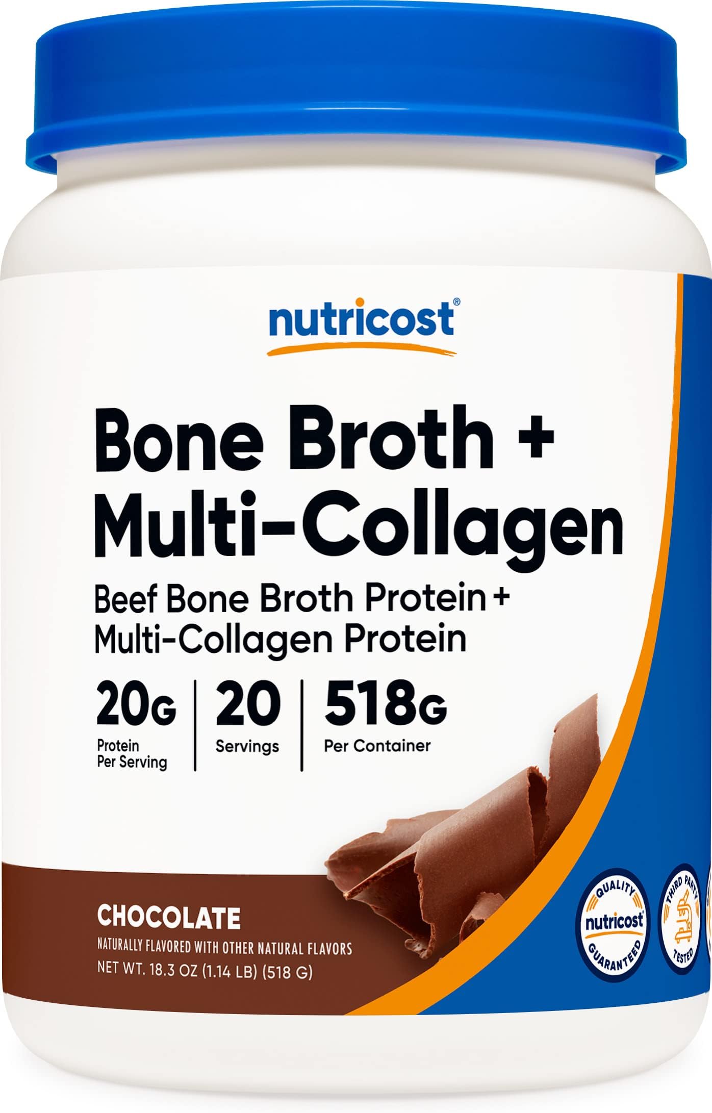 Amazon.com: Nutricost Beef Bone Protein Powder + Multi Collagen (20 ...