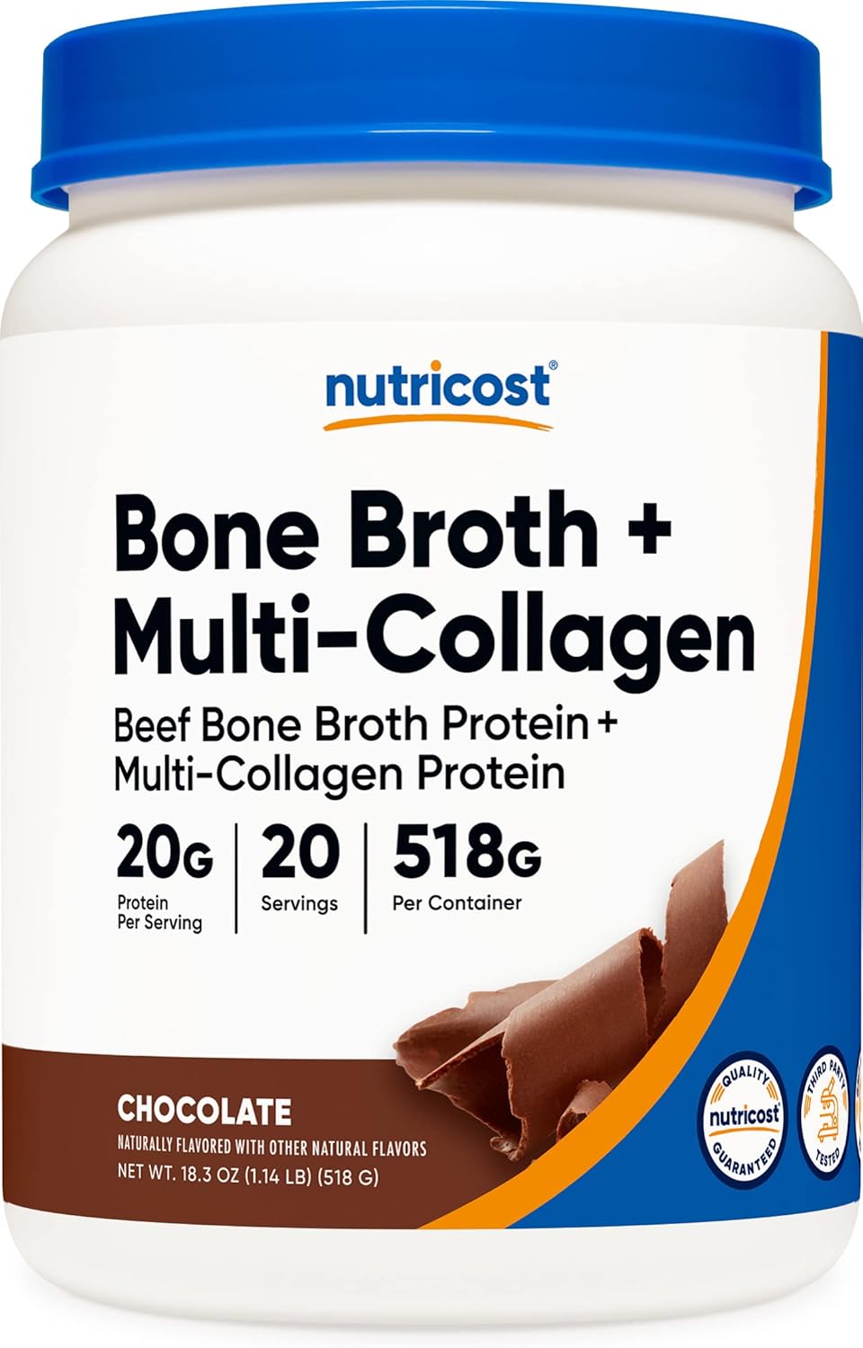 Amazon.com: Nutricost Beef Bone Protein Powder + Multi Collagen (20 ...