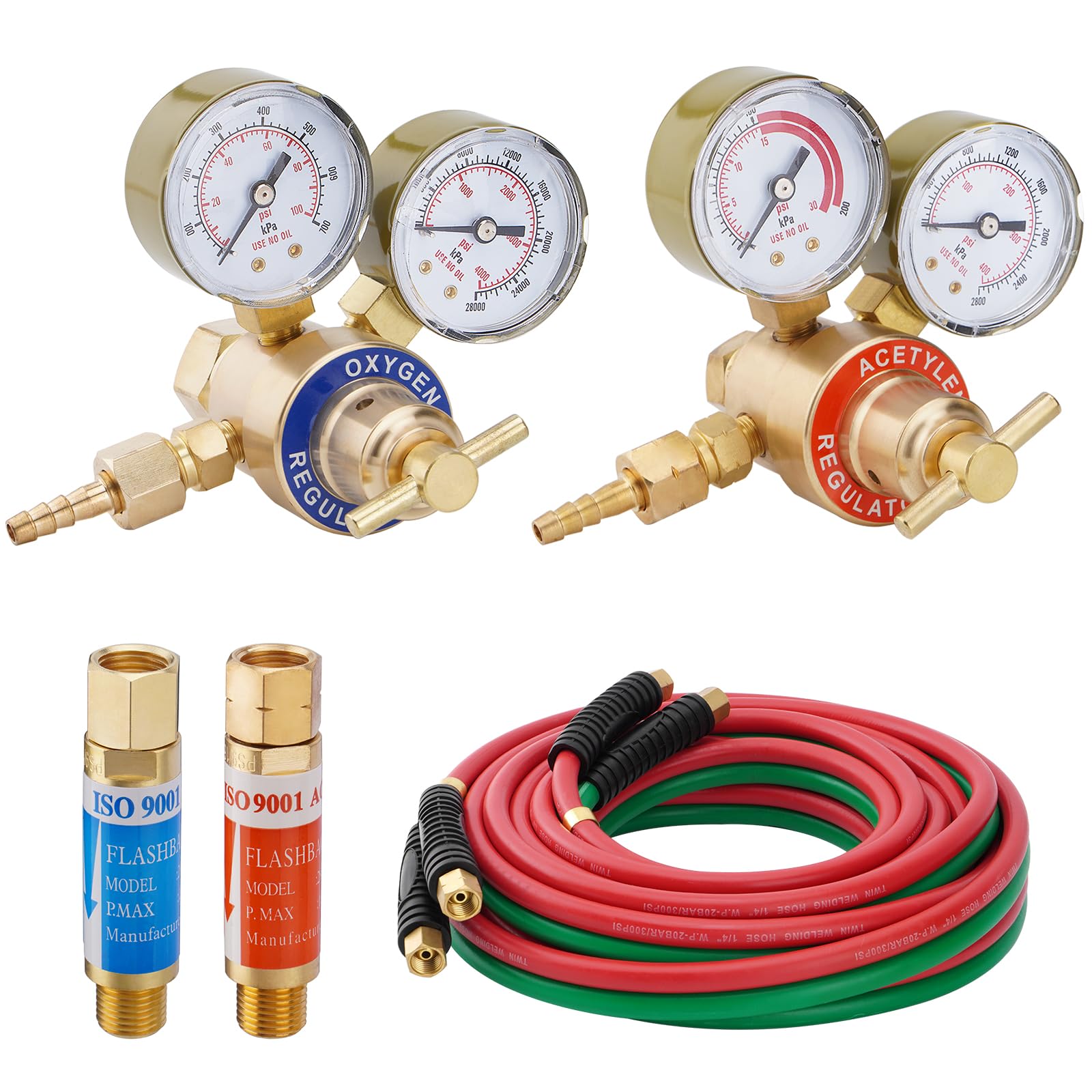 Snapklik.com : SPARKWHIZ Oxygen And Acetylene Regulator Welding Gas ...